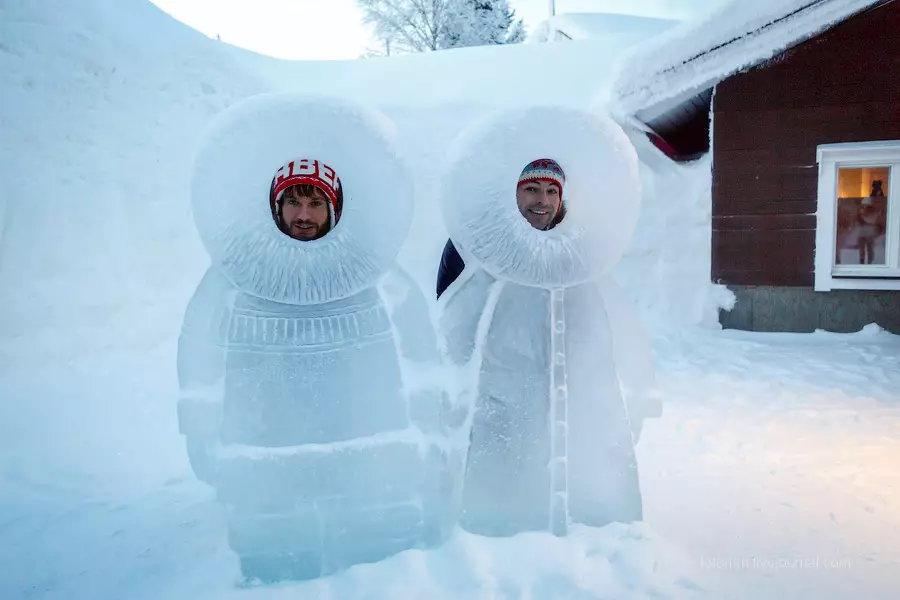 Besøger snedronningen eller hvordan man kommer ind i isen sauna