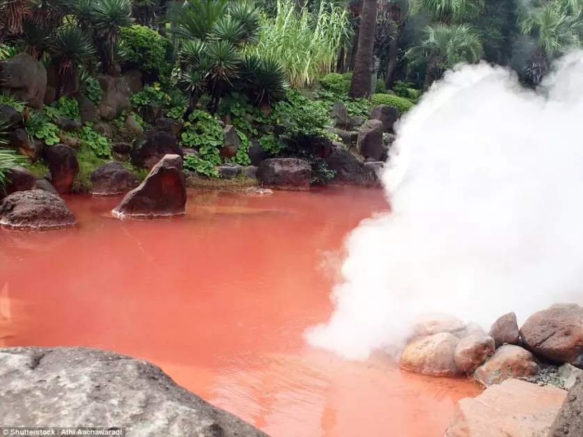 Ku soo dhowow cadaabta: Magaalada Japan ee Beppu, oo ku taagan Volcano 10999_6