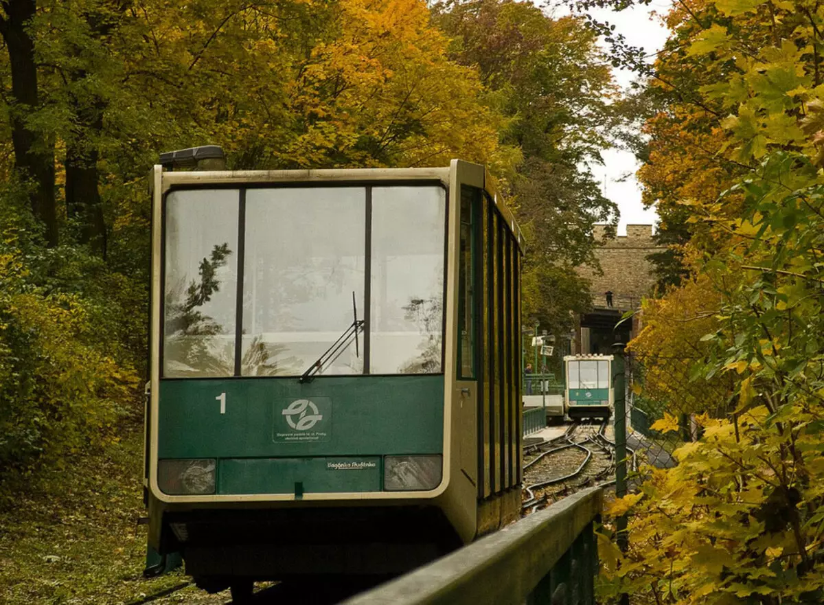 Prague cable car.