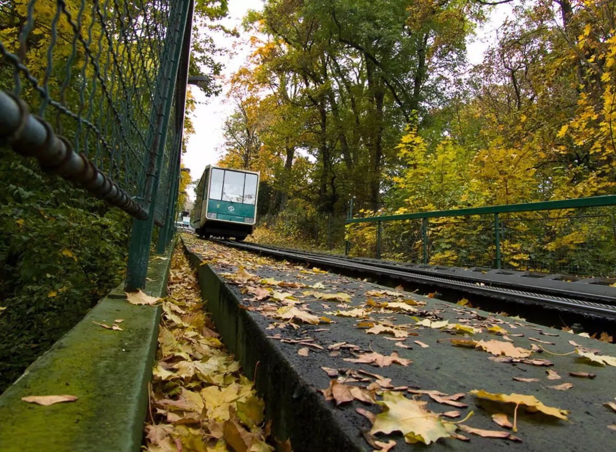 Prague cable car.