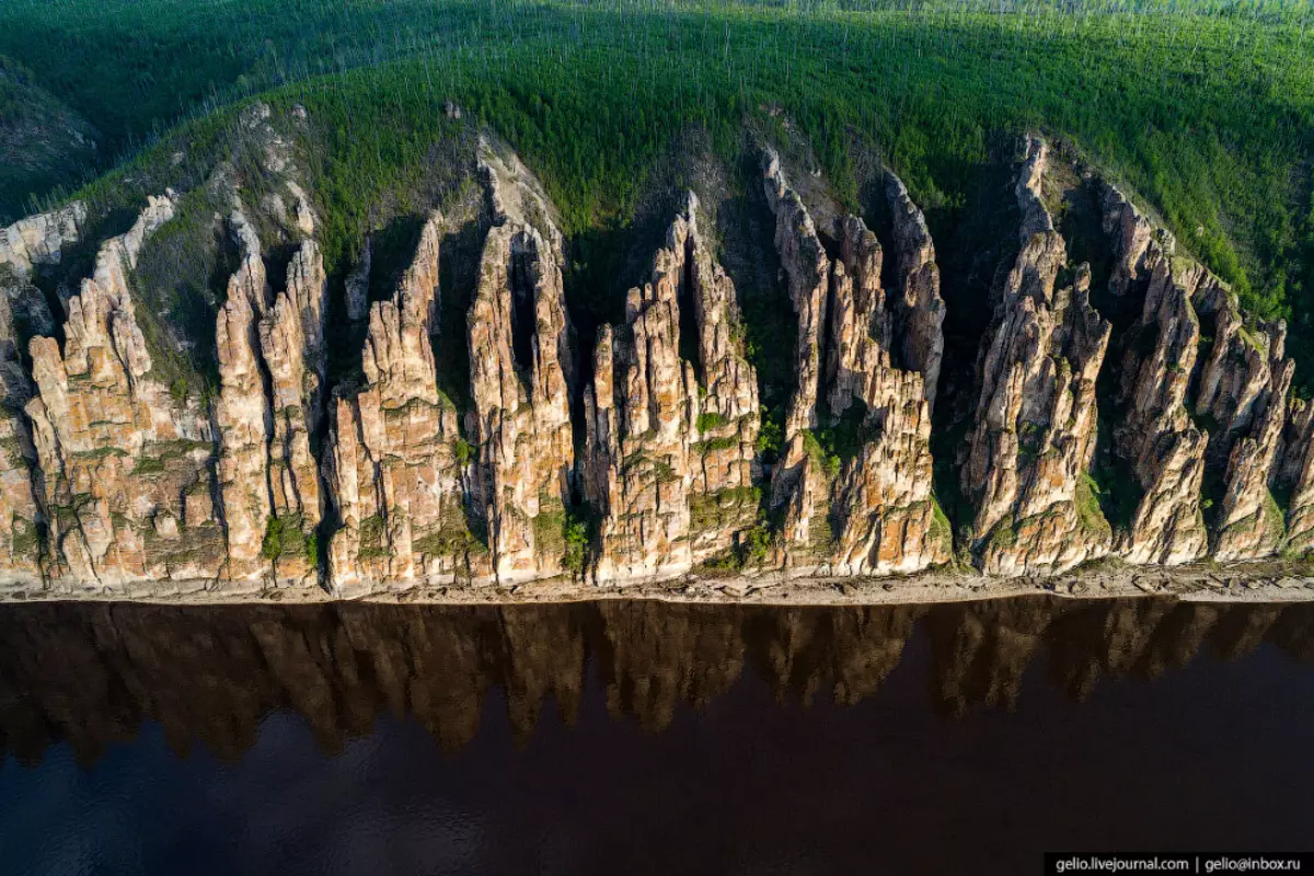 Stâlpii lenți - Pădurea de piatră din Yakutia 2104_4