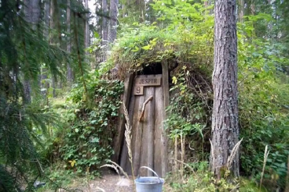 Més a prop de la natura: l'hotel més fàcil (si no per dir, primitiu) al bosc 2234_2