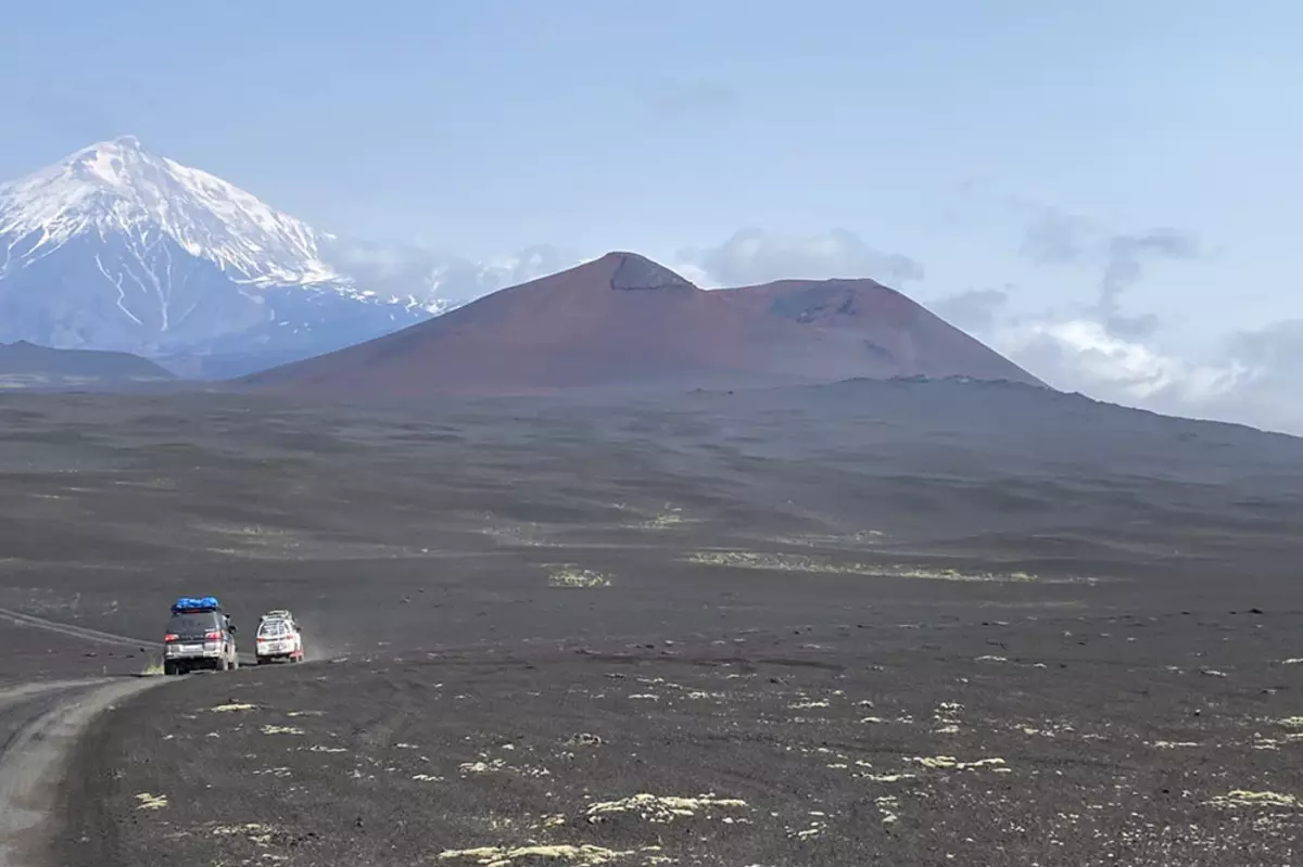 De buurt van Kamchatsky Tobachik