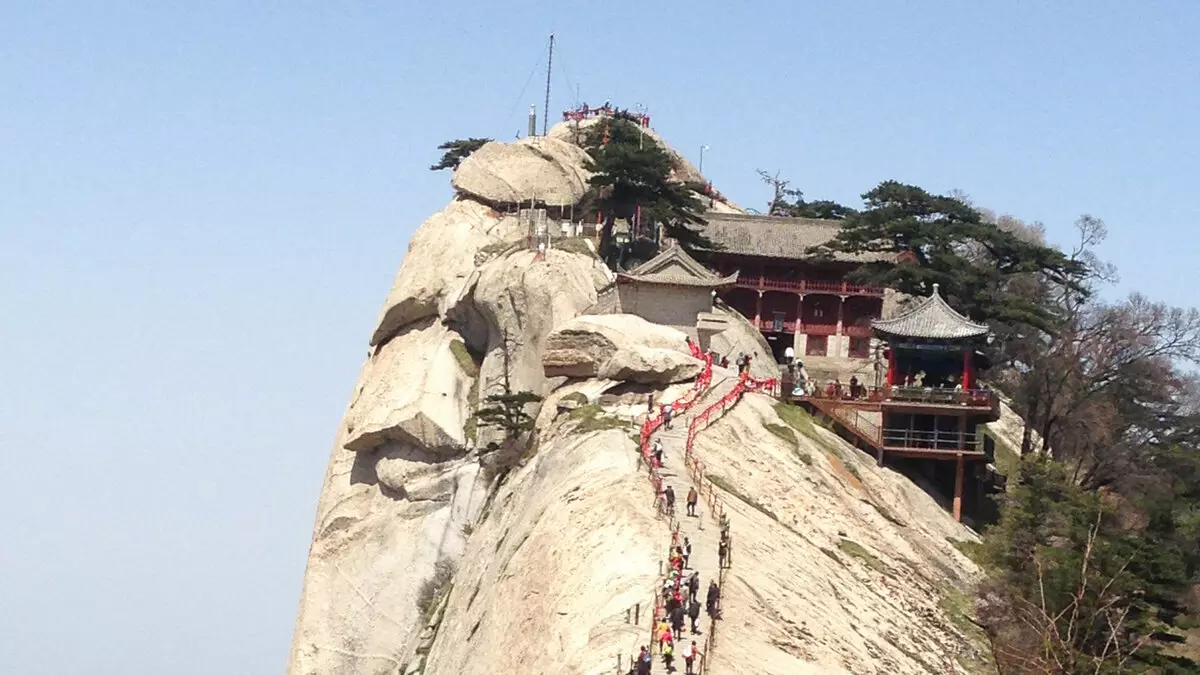 Casa de té en Huashan (China)