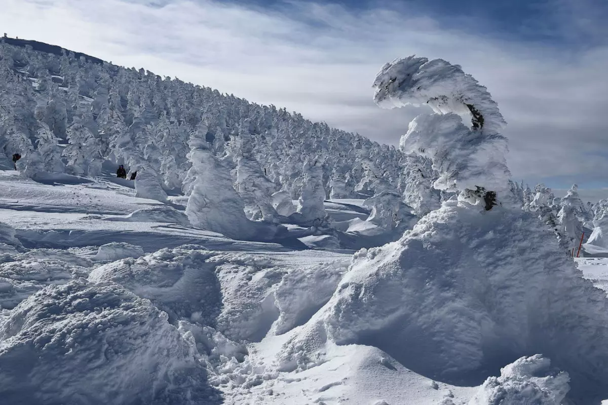 Snömonster av den gamla vulkanen i Japan 8406_3