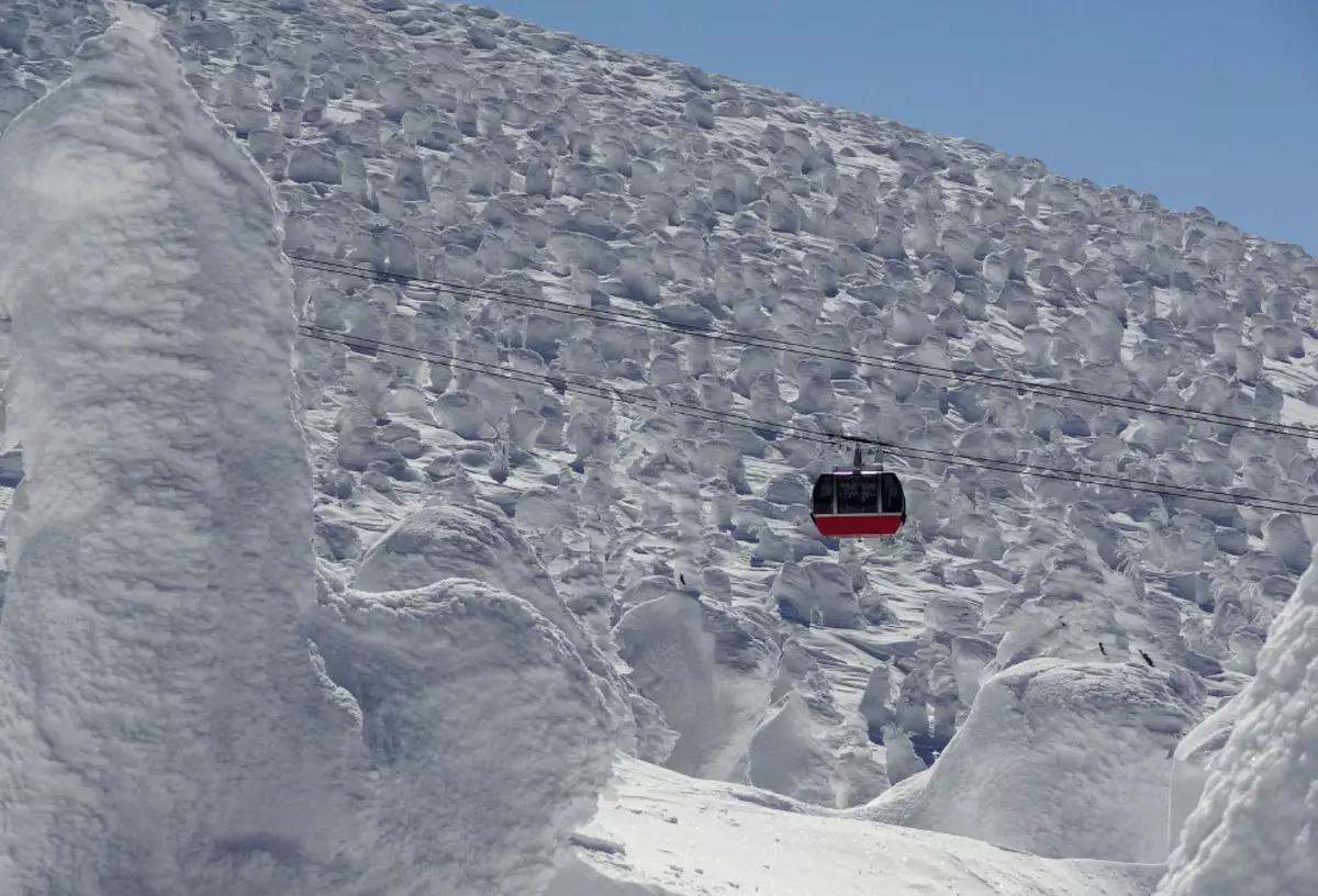 Snömonster av den gamla vulkanen i Japan 8406_5