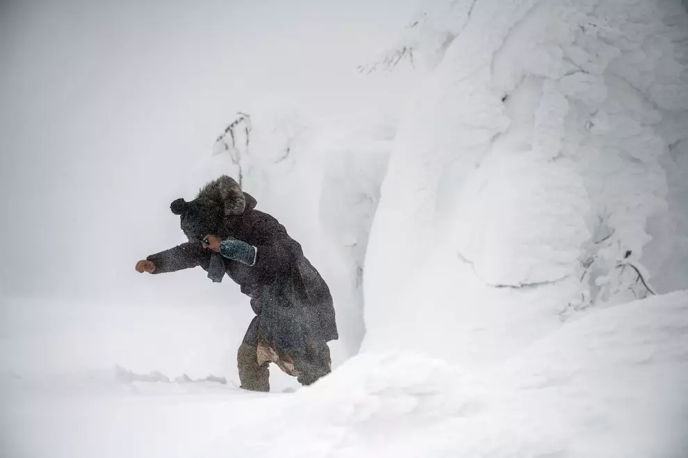 Snömonster av den gamla vulkanen i Japan 8406_6