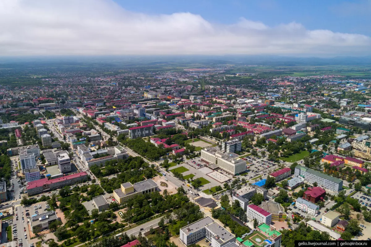 Sakhalinsk del sur desde una altura - una ciudad con un patrimonio japonés 8651_17