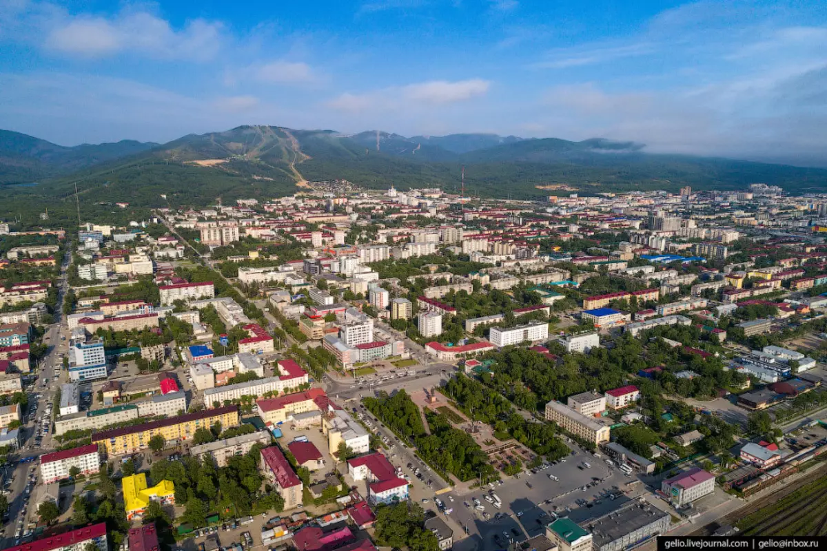 Sakhalinsk del sur desde una altura - una ciudad con un patrimonio japonés 8651_7