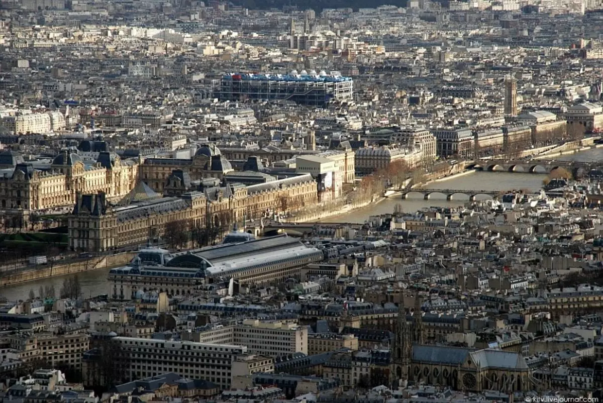 Paris'in Eyfel Kulesi'nin yüksekliğinden manzarası 8712_20