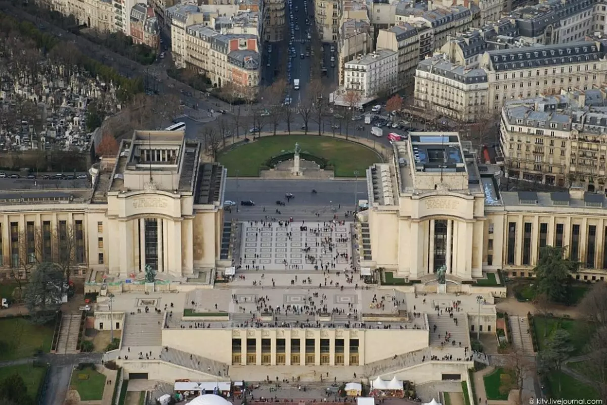 Vistas de París desde a altura da Torre Eiffel