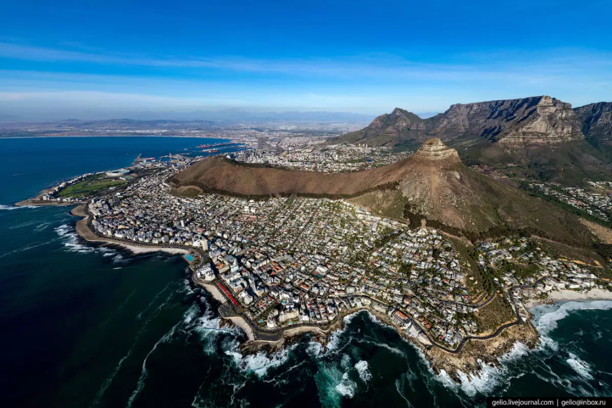 Cape Stad vun der Héicht: Déi schéinste Stad vun Afrika 8901_13