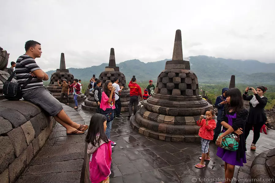 Templa Kompleksa Borobudur en Indonezio 9343_14