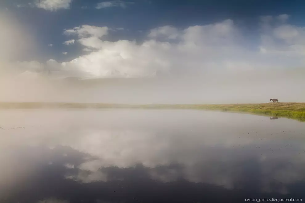 Snow-white fog altai. 9593_7