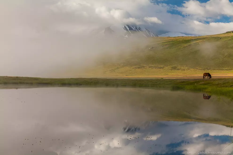 Snow-white fog altai. 9593_8