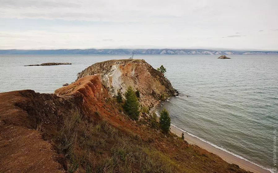 Kaéndahan Lake Baikal sareng Olkhon