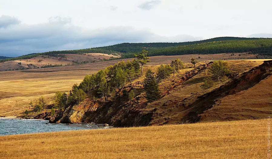 Kaéndahan Lake Baikal sareng Olkhon