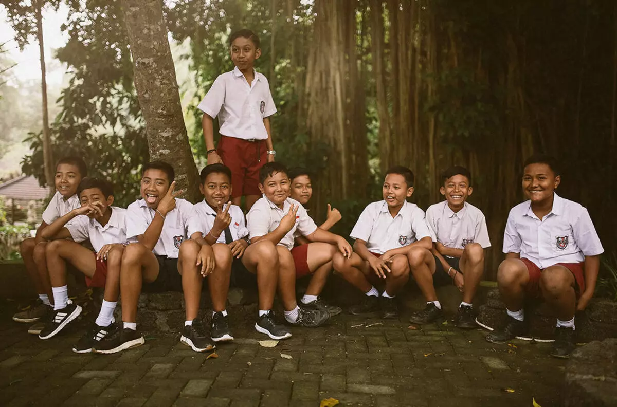 Projeto da foto sobre a ilha de Bali