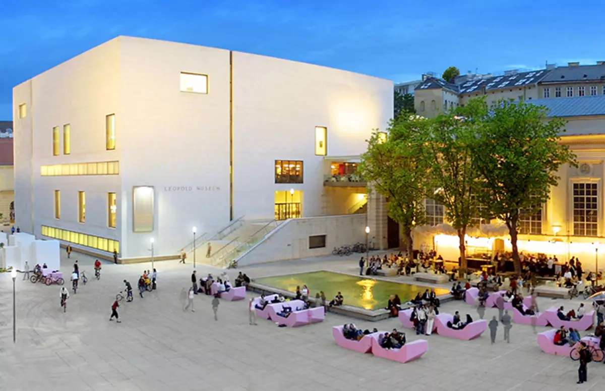 Kunstmuseum von Leopold in Wien: Abendrahmen