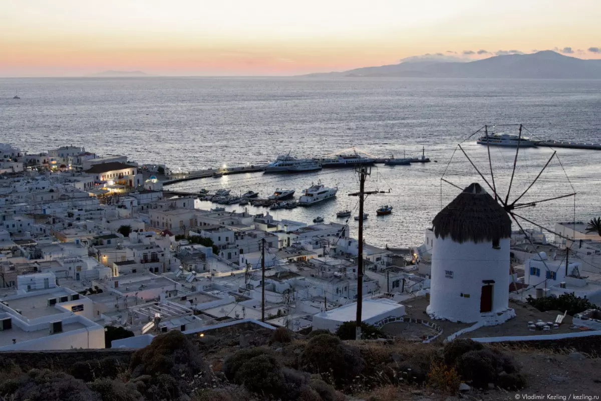 Poskad terang dari Mykonos