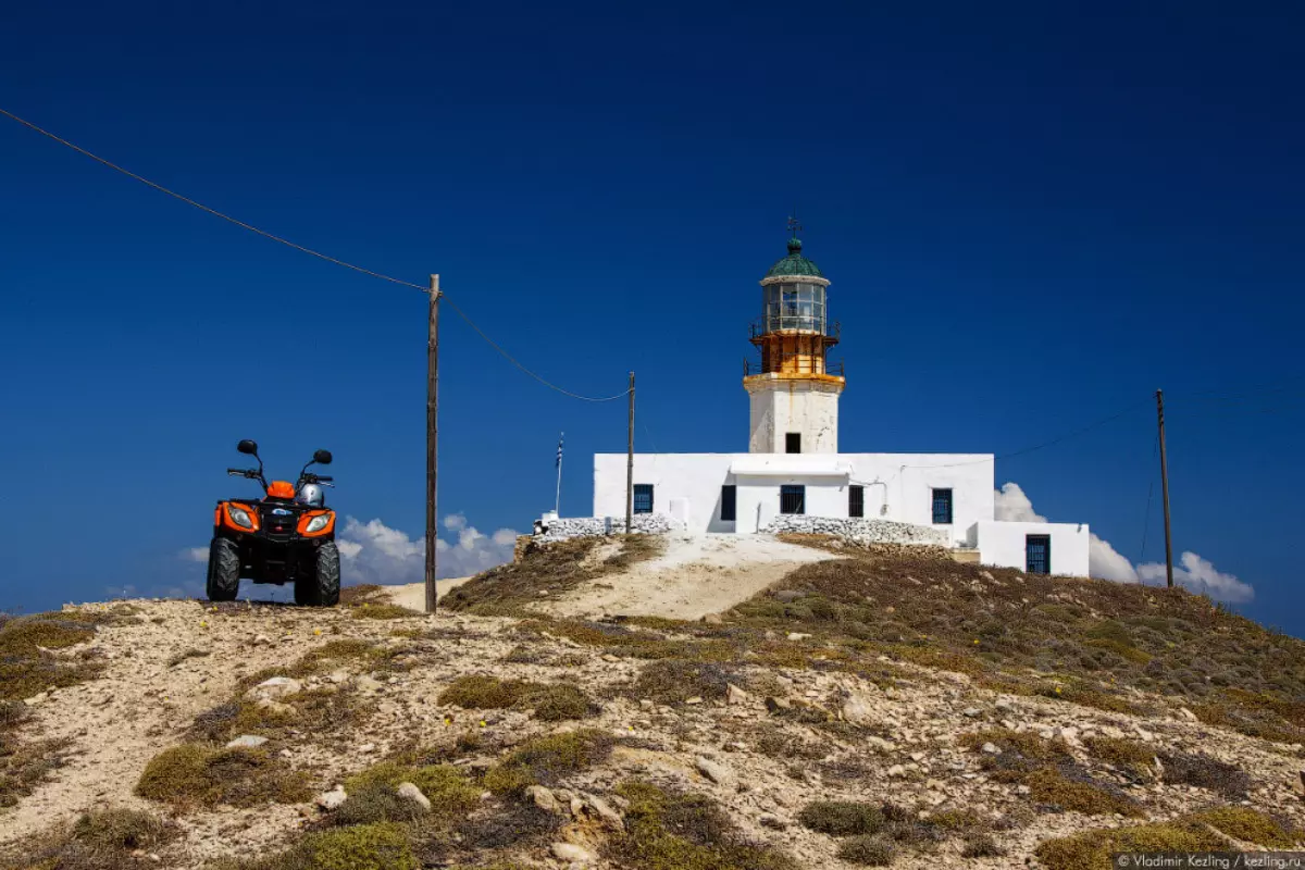 Cártaí poist geal ó Mykonos