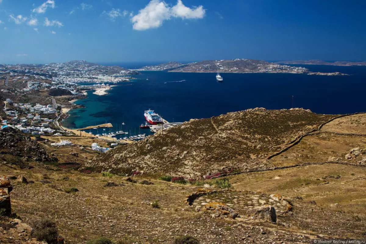 Poskad terang dari Mykonos