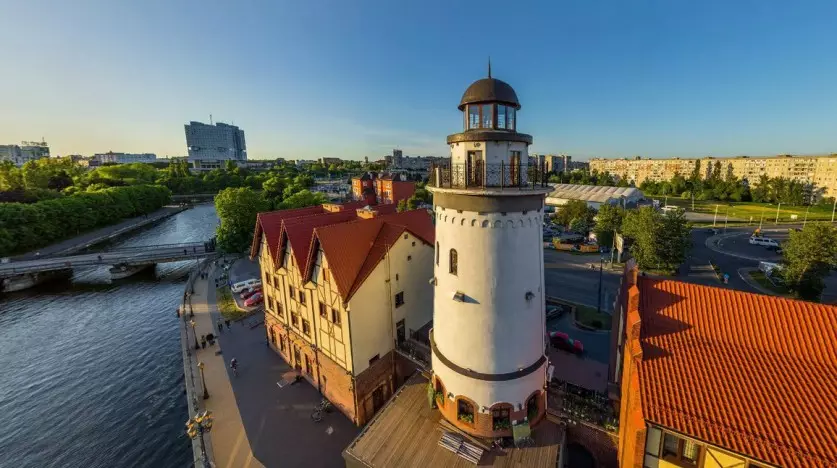 Foto panoramic nan Kaliningrad soti nan je yon zwazo a wè 10553_4