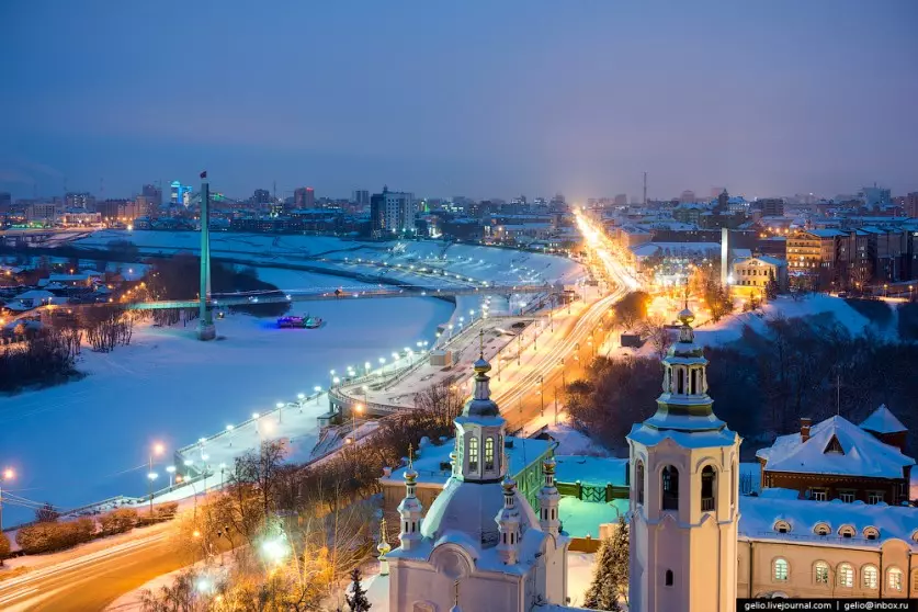 Mirando desde a altura ... Tyumen de inverno de Stepanov Glory (Gelio) 10963_1