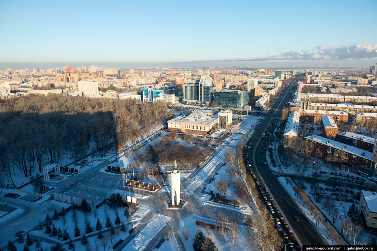 Tyumen dimëror nga lartësia