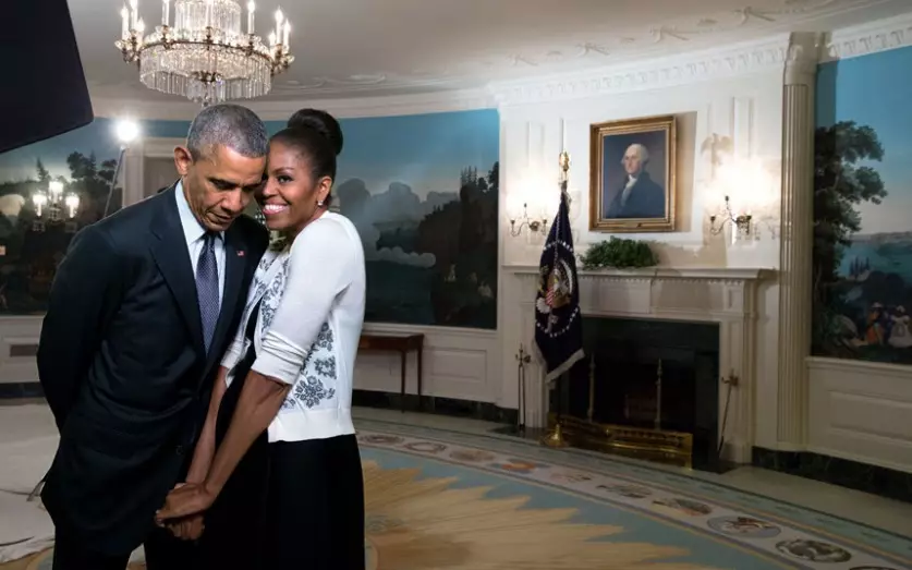 Awọn fọto ti o dara julọ ti Alakoso AMẸRIKA ati idile rẹ fun ọdun 2015. Fotogirafapher Peteza (Pete Souza) 11120_2