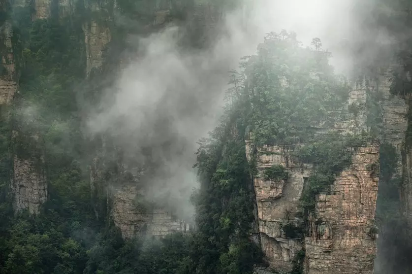 Oveught Fog Quartzite Cliffs Zhangjiazie;)) Namotiranje fotografij;) 11471_10