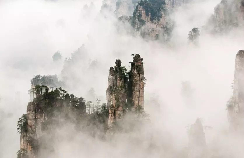 Oveught Fog Quartzite Cliffs Zhangjiazie;)) Namotiranje fotografij;) 11471_15