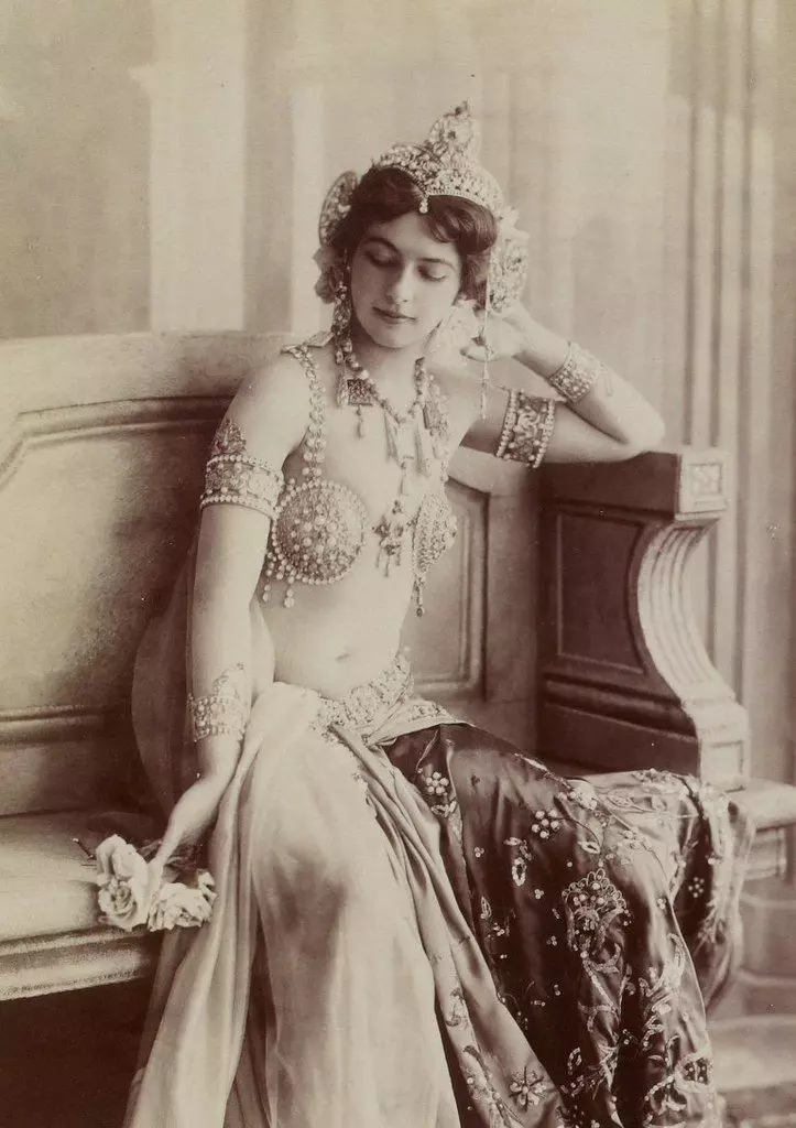 Mata Hari, 1910 Promi, Geschichte, seltene Frames, Foto