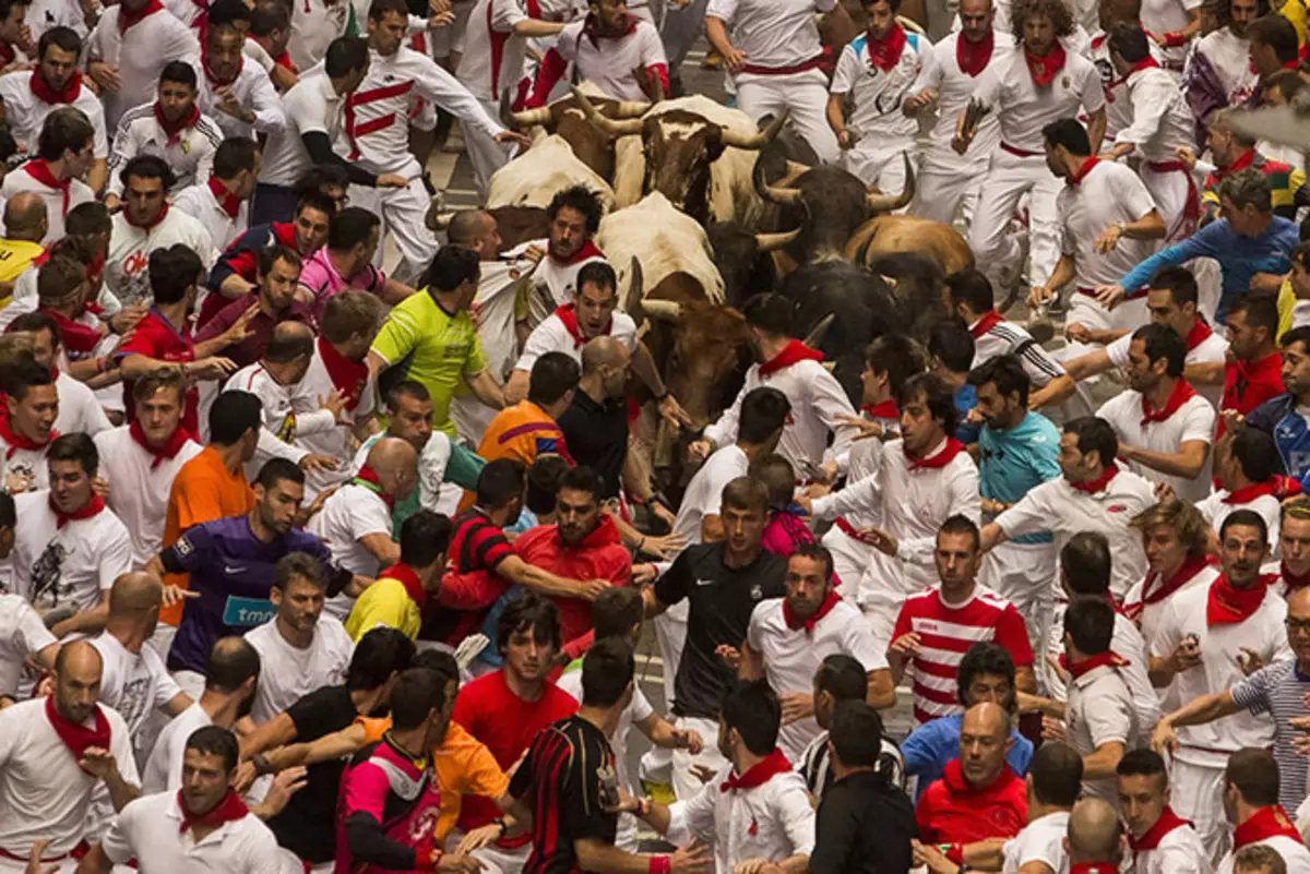 Boğaların lensinde ve San Fermin 2015'in 