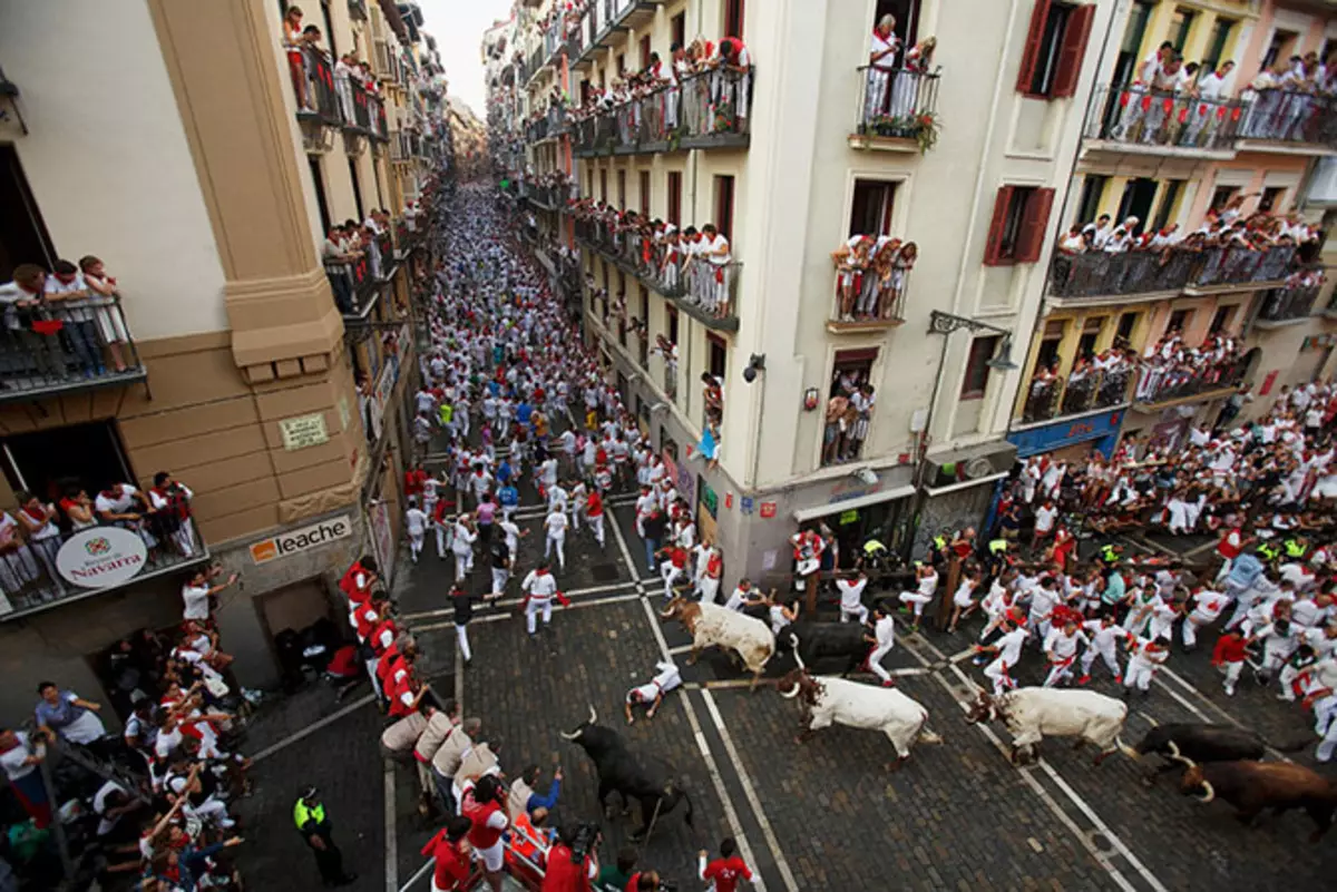 Boğaların lensinde ve San Fermin 2015'in 