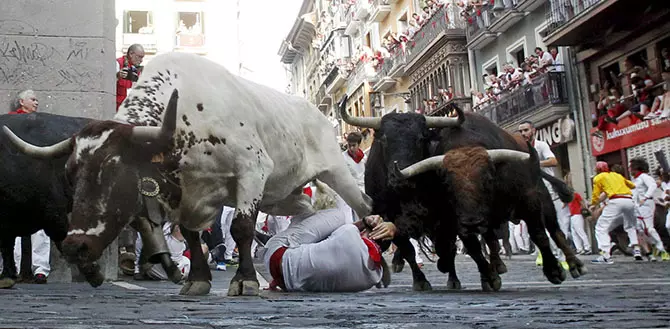 Boğaların lensinde ve San Fermin 2015'in 