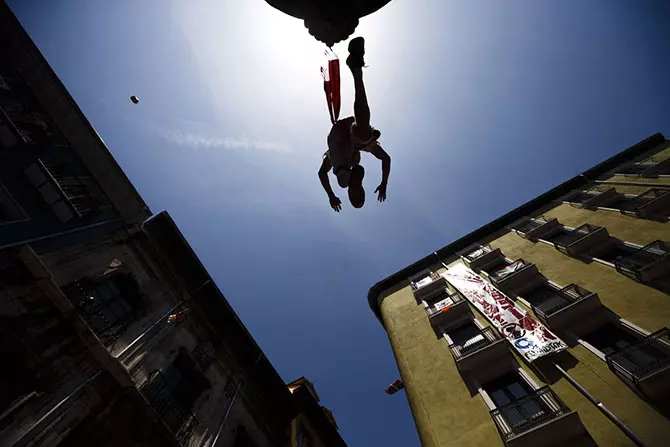 A bika lencse futtatásában és a San Fermin 2015-ös 