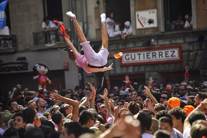 Boğaların lensinde ve San Fermin 2015'in 