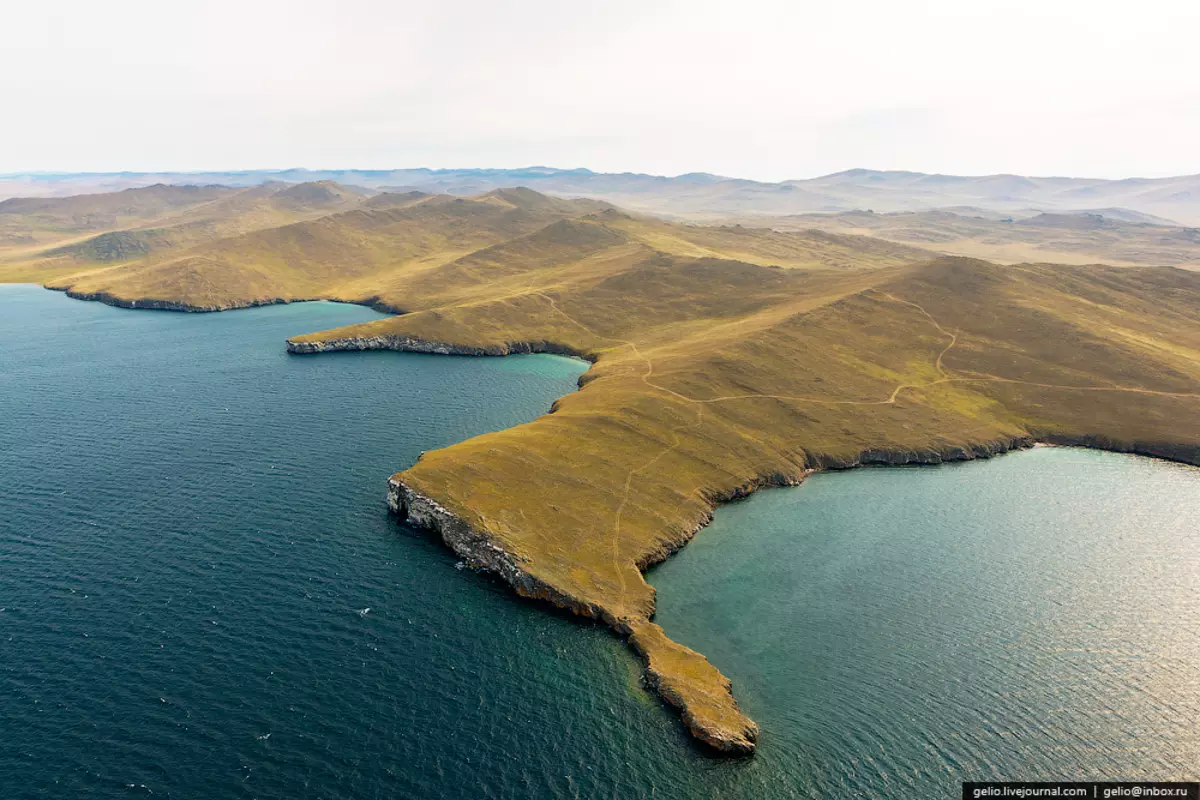 Baikal ຈາກຄວາມສູງ ... ທຸກຊະນິດຂອງພູມສັນຖານໃນເລນຂອງສະຫງ່າລາສີ Stepanov 12368_27