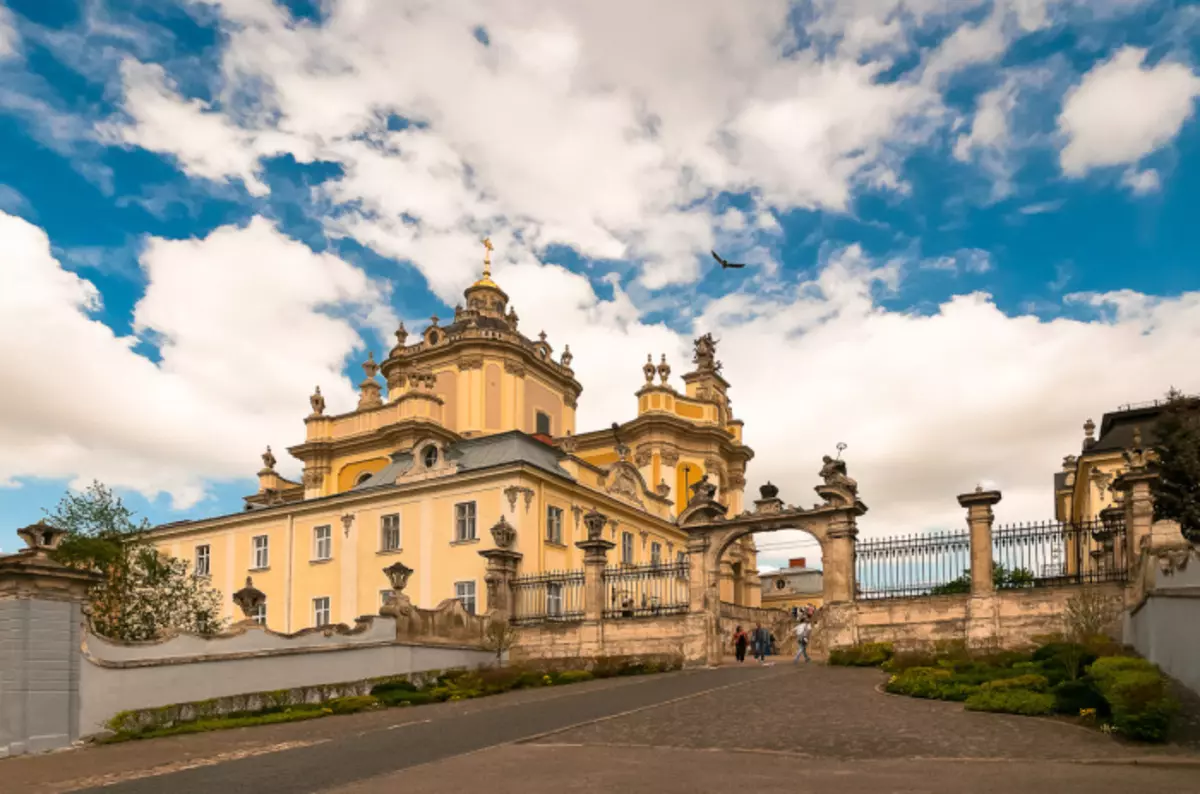 Prächtige Architektur von lviv.