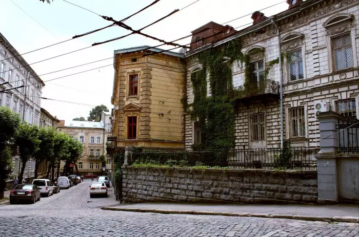 Alte Straßen von lviv.