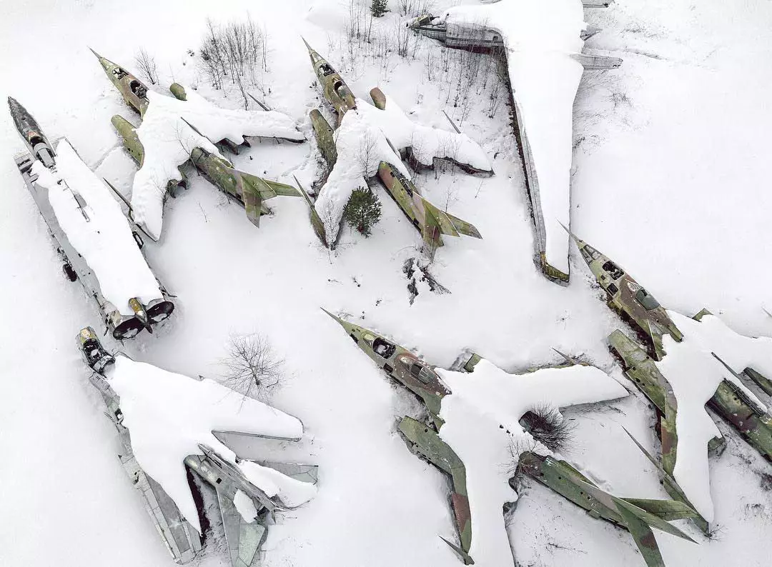 Russland schreibt eine Vogelperspektive: Foto von Alexander Murashkina