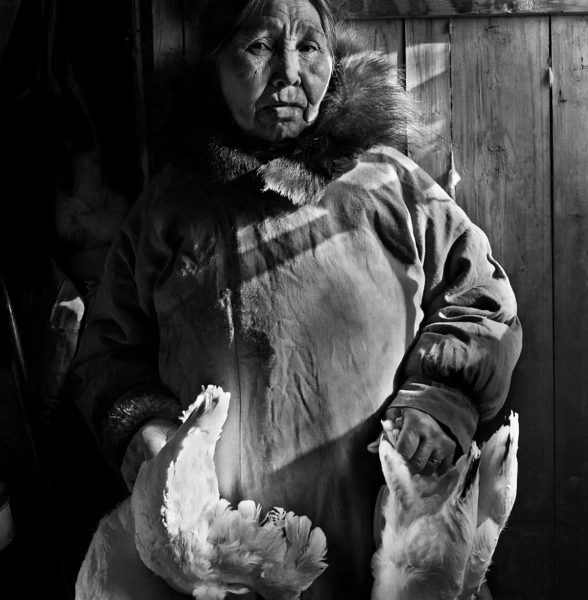 Kinabuhi sa mga baryo sa Eskimo sa Alaska. Photographer Alex Harris