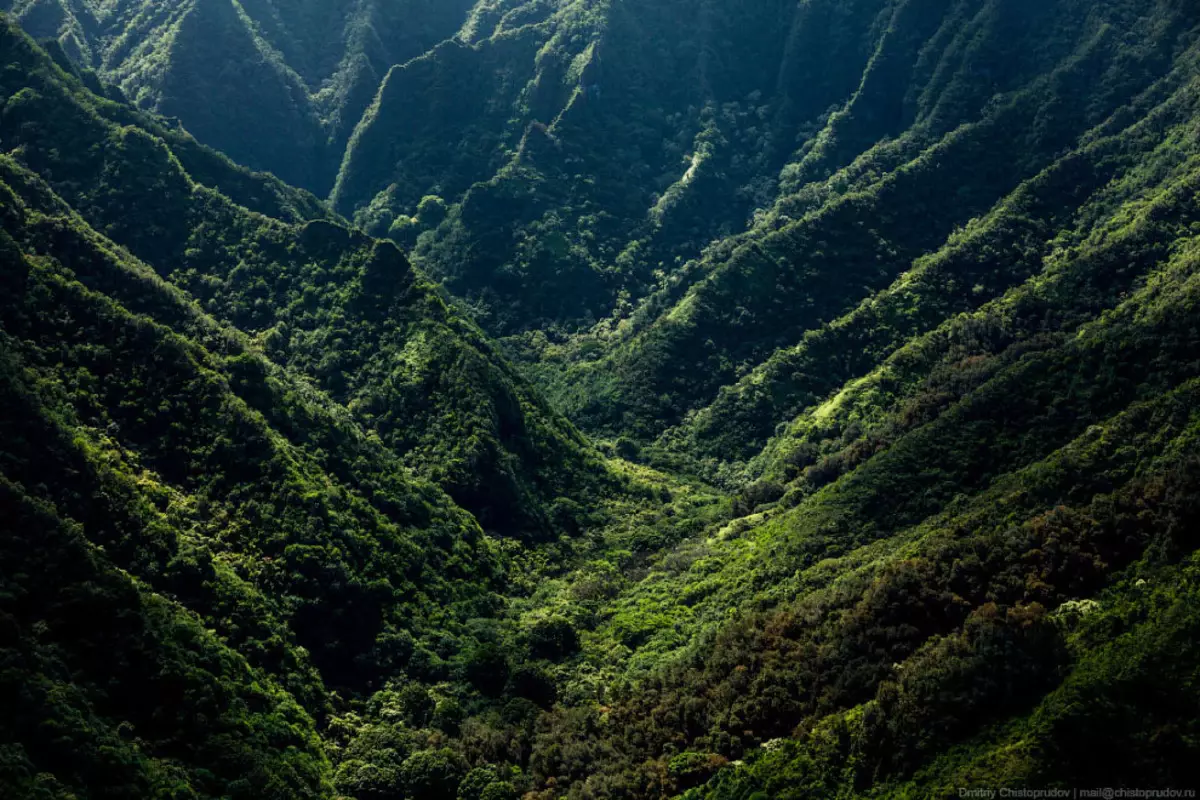 Fléien iwwer Hawaii. Oahu Insel (49 Fotoen) 1641_43