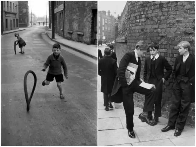 Dublin, 1952 (solda). Berkshire, 1962 (sağda). Henri Cartier Bresson, yeni ile tanıştığımızdan emindi.