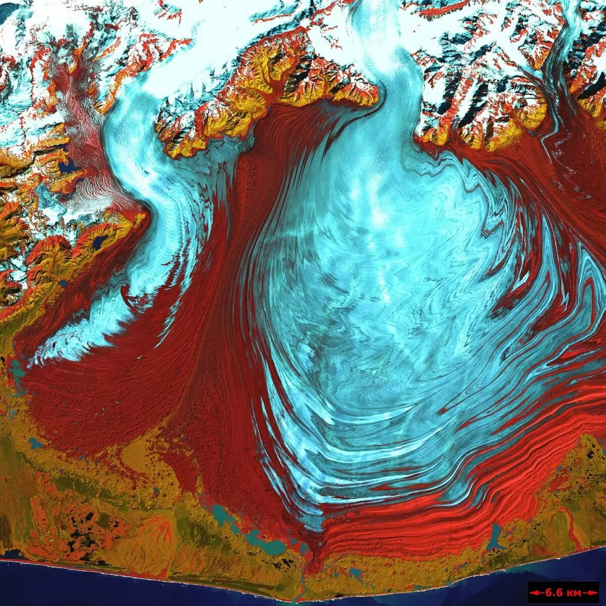 Satellietfoto's van die aarde as kuns