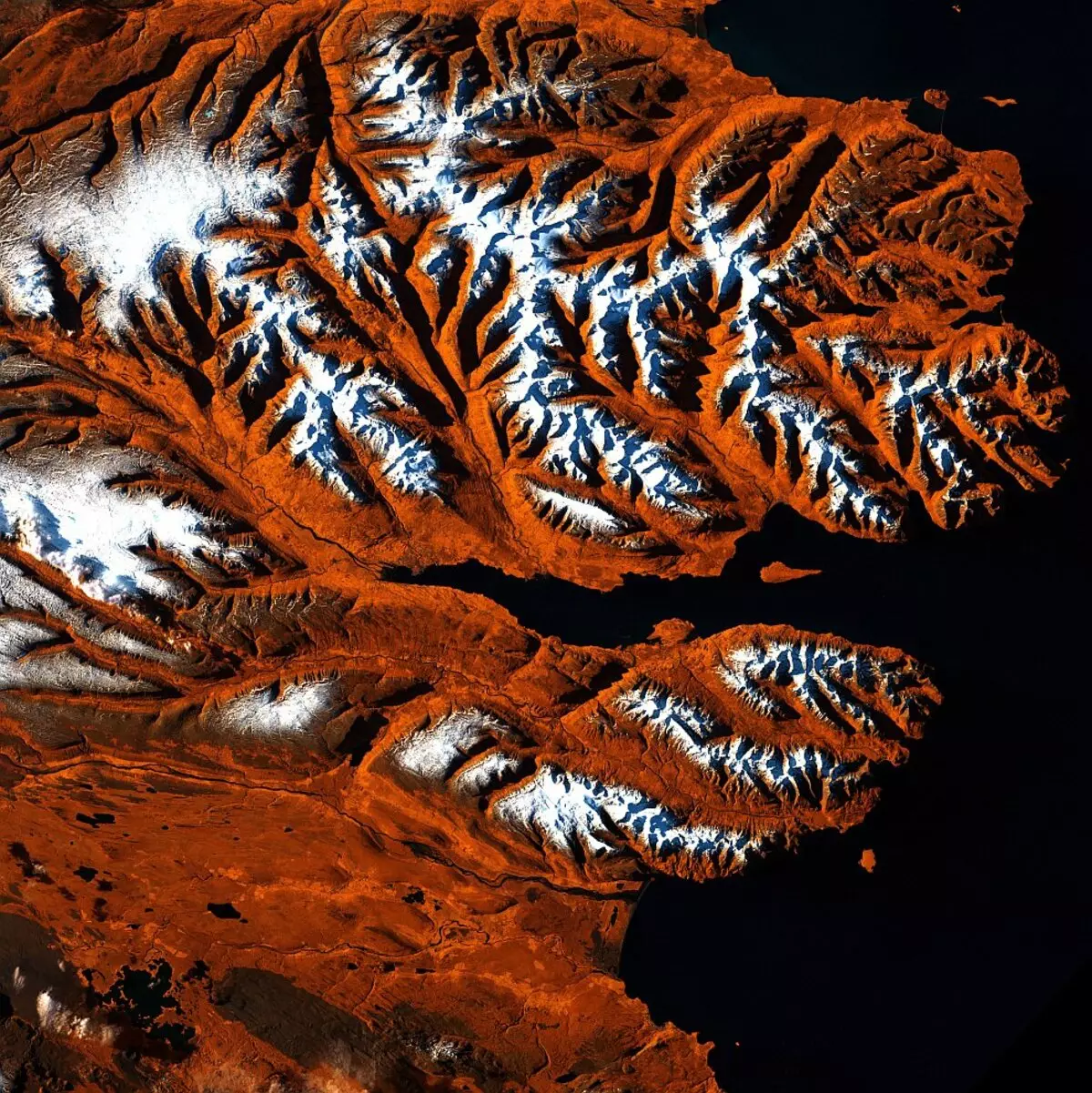 Satellite photos of the earth as art