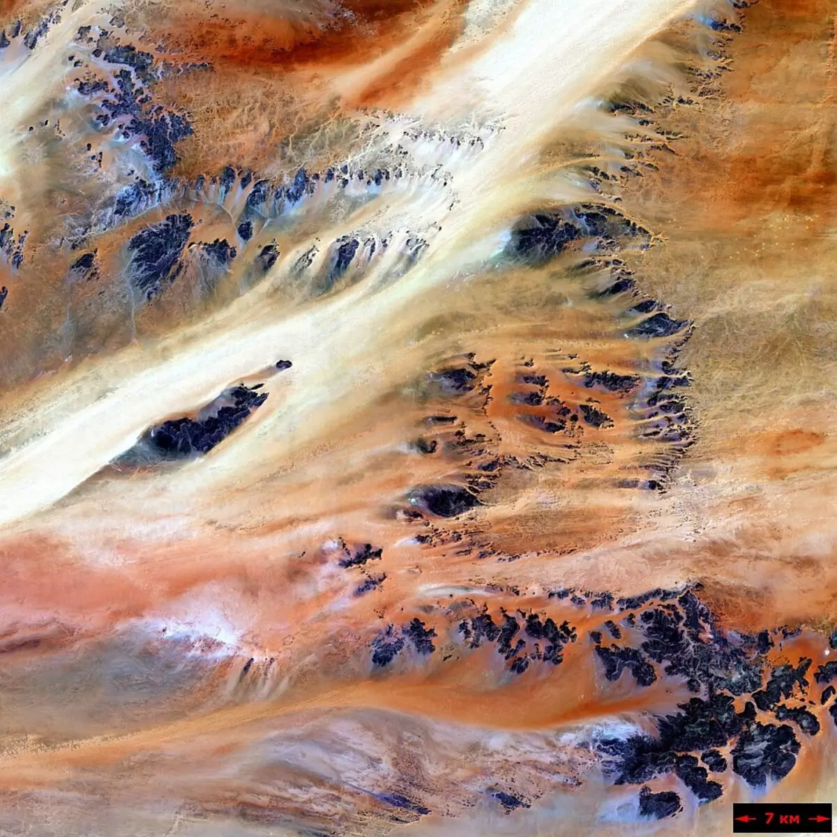 Satellite photos of the earth as art