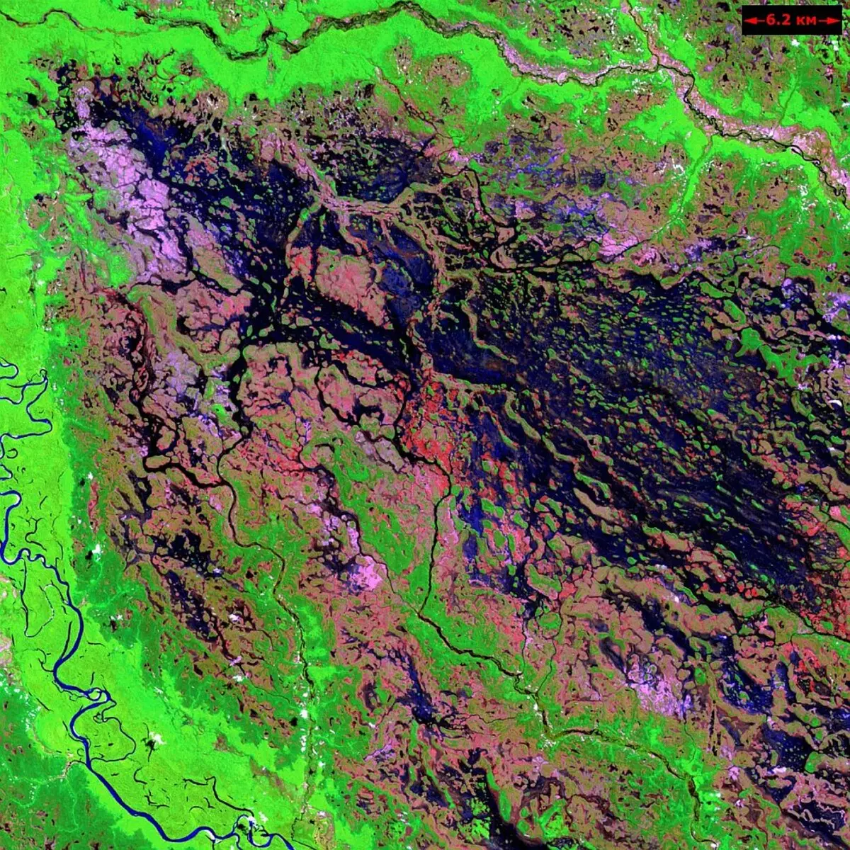 Satellietfoto's van die aarde as kuns