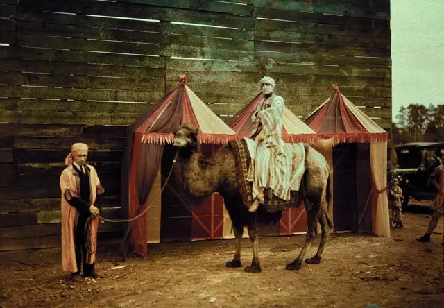 À la fête de la fleur de pêche à Fort Valley, Georgia, 1925. Auto, photographe Jacob J. Geyer